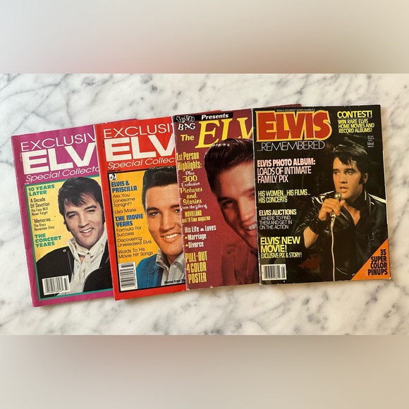 Other | Vintage Elvis Presley 197s 1980s Celebrity Series Magazines 4 ...